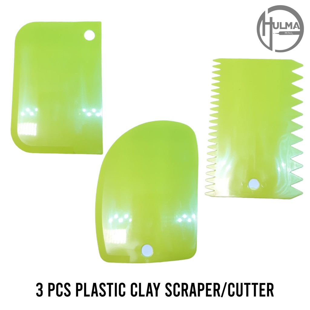 Plastic Clay Scraper Cutter 3pcs | Shopee Philippines