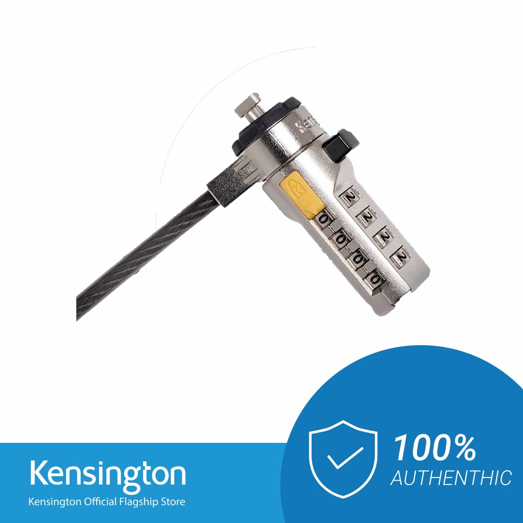 Kensington Combination Cable Lock for Laptops and Other Devices ...
