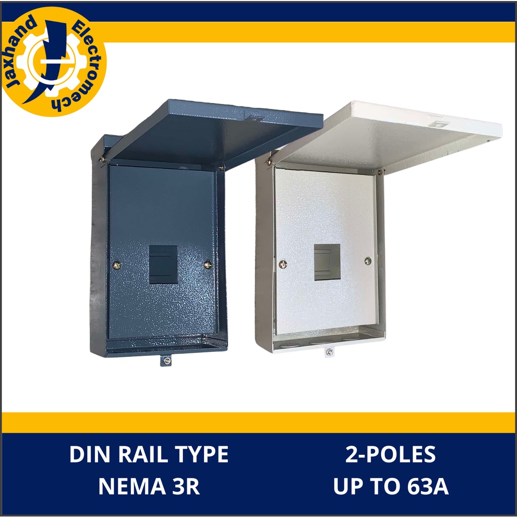 Nema 3R Panelboard Din Rail Type for MCB 10A-63A, 2-poles | Shopee ...