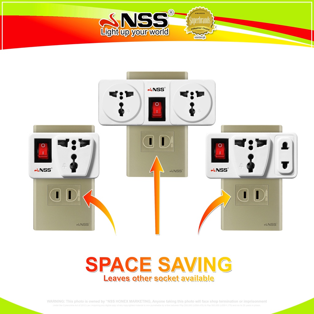 NSS Adaptor With Switch Travel Adapter Plug Electrical Converter ...