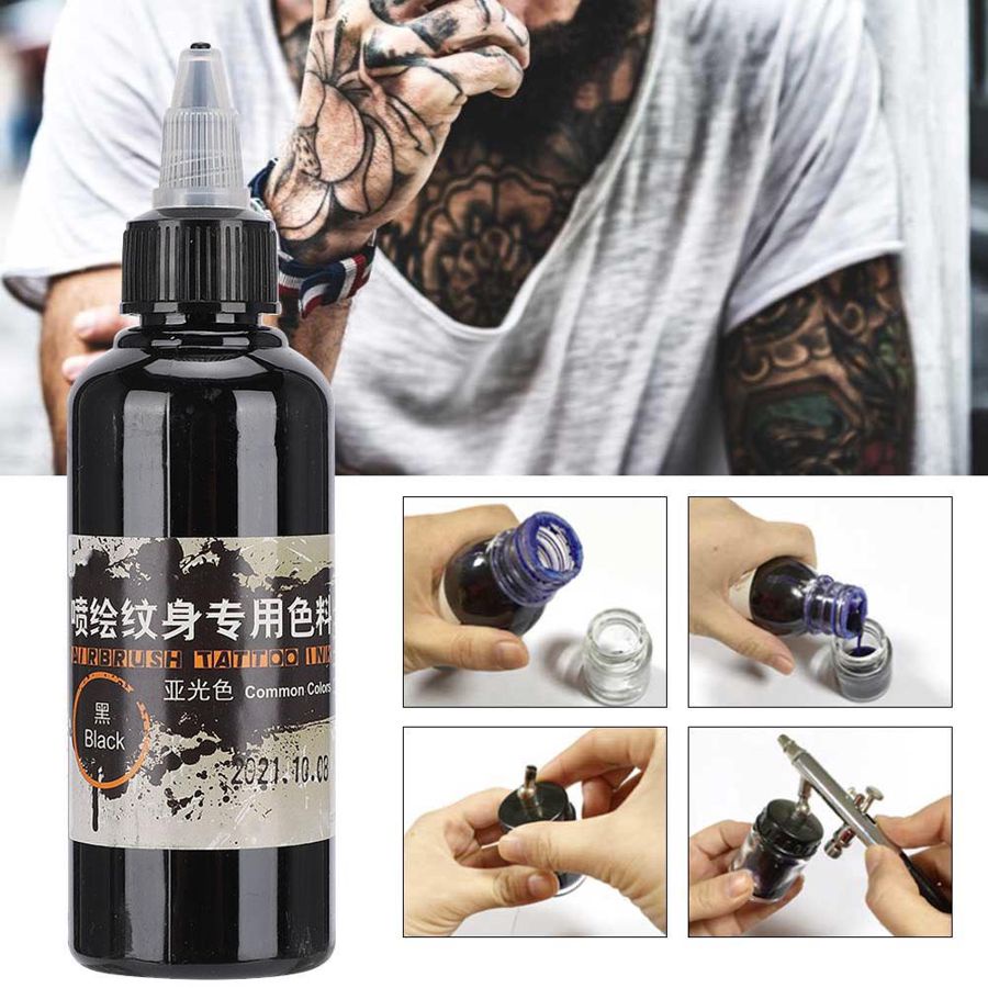 Shopee Buy℗☽100ml Temporary Tattoo Ink Disposable Matte Colored Drawing ...
