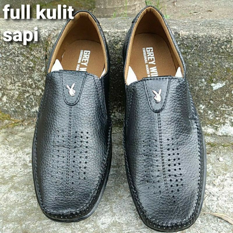 Original PLAYBOY Shoes PANTOFEL Men CASUAL FORMAL Work Office | Shopee ...