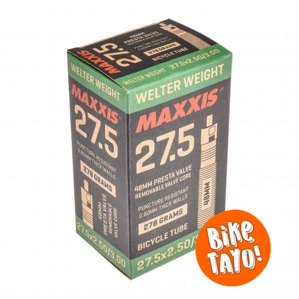 MAXXIS TUBES 27.5 WELTERWEIGHT FOR BICYCLE mtb roadbike mountanbike ...