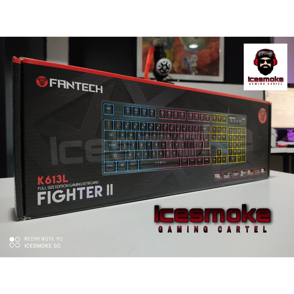 Original Fantech Fighter II K613L Full Size Edition Membrane Gaming Keyboard presyo ₱795