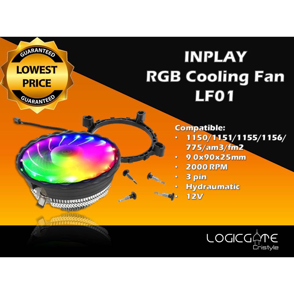 Inplay RGB Cooling fan LF01 | Shopee Philippines