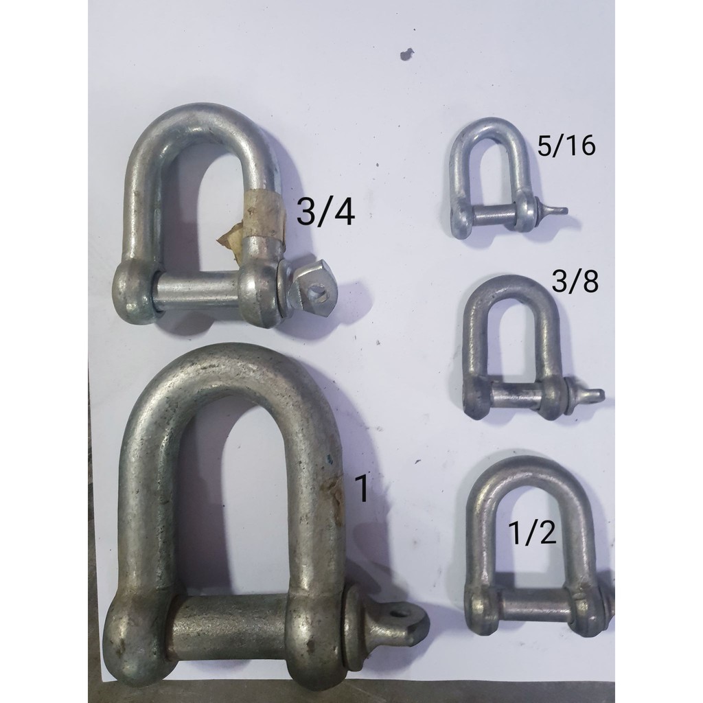 U-shackle 5/16, 3/8, 1/2, 3/4, 1 | Shopee Philippines