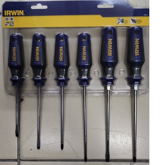 Irwin Screwdriver Set 6pcs (Swipe Right For Sizes) | Shopee Philippines