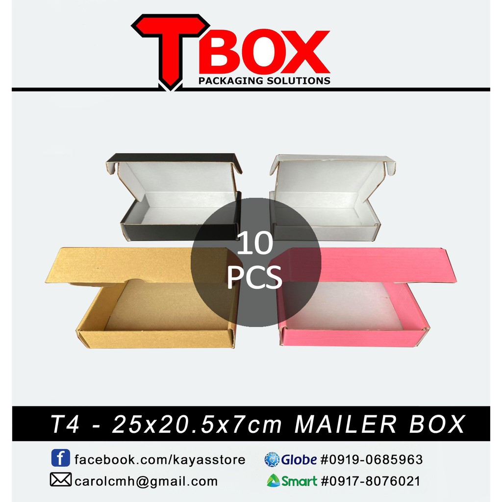 10 pcs T4 Carton box corrugated packaging Kraft Lowest price/ Brown ...