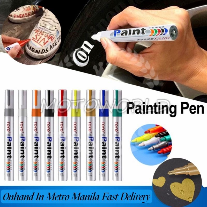 TOYO Colors Marker Pen Fine Paint Oil Based Art Pen Metal Glass ...
