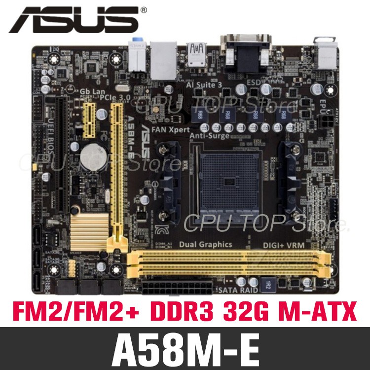 ⚡️Asus A58M-E/K A68HM-K/E A55BM-E/K FM2+ DDR3 Motherboard AMD 32GB PCI ...