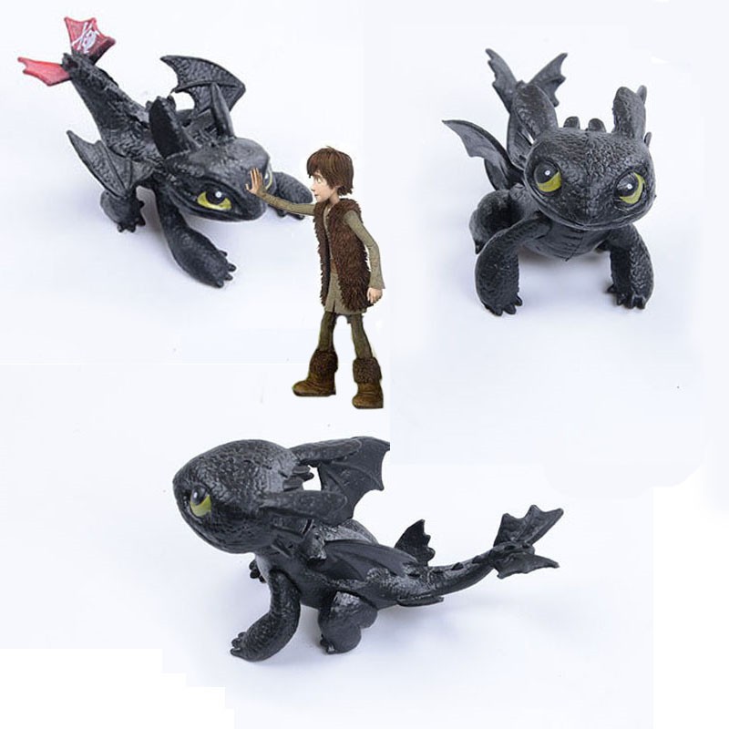 Mini 7-8CM Length How to Train Your Dragon Action Figure PVC Toothless ...