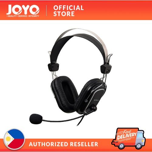 A4TECH HS-50 STEREO HEADSET W/ MIC (BLACK) | Shopee Philippines