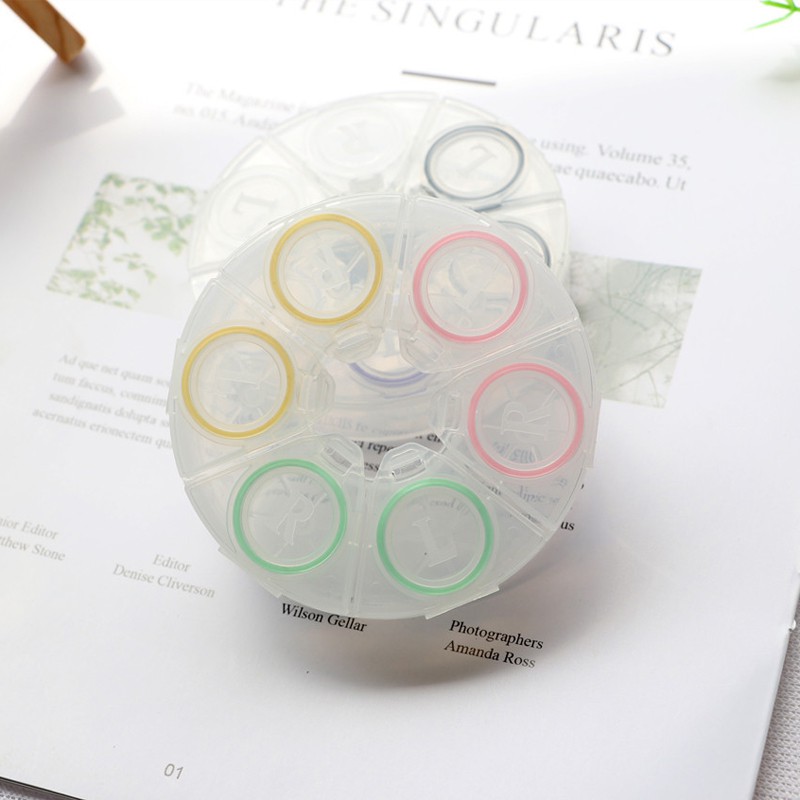 Eyeshare Simple Circle Contact Lens Case Container Storage Holder ...