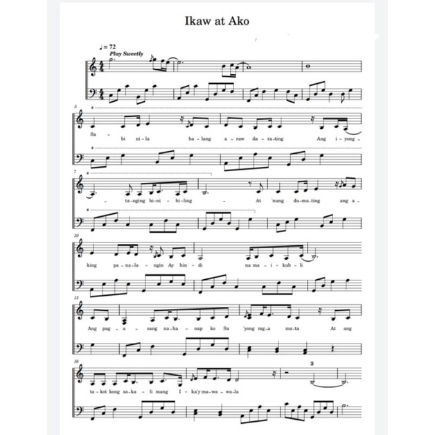 Piano Piece - Ikaw at Ako, Paubaya, Tagpuan, Titibo-tibo (Moira ...