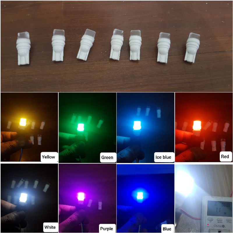 T10 w5w ceramic led lights 2835 car motorcycle parklight plate map ...