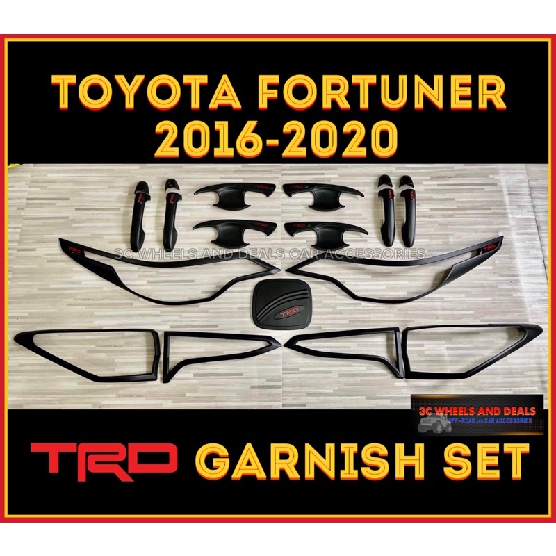 TOYOTA FORTUNER 2016-2020 TRD GARNISH SET | Shopee Philippines