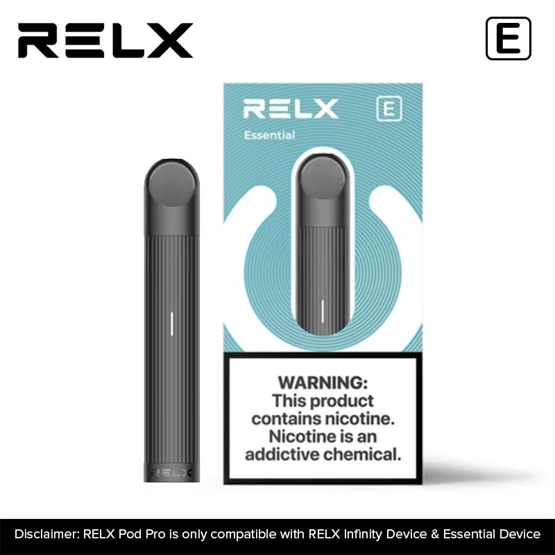 BUNDLE RELX Essential Device BLACK + 1 Pod Pro | Shopee Philippines