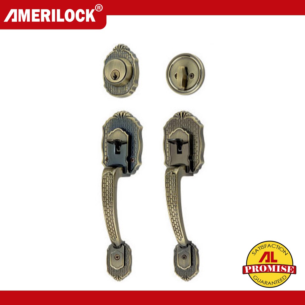 AMERILOCK Door Knob for Main Door Handle Set with Single Cylinder ...