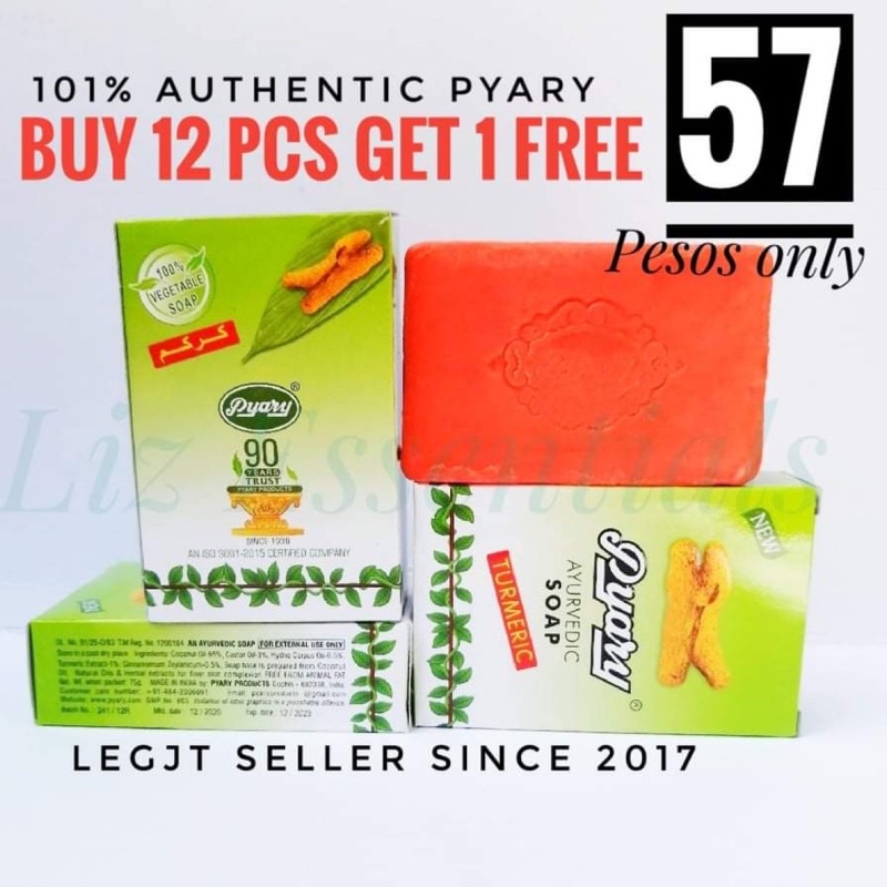 SALE! !Pyary Turmeric Soap 101% Authentic | Shopee Philippines