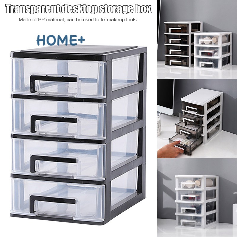 Plastic Desktop Drawer Transparent Sundries Small Objects Storage Case ...
