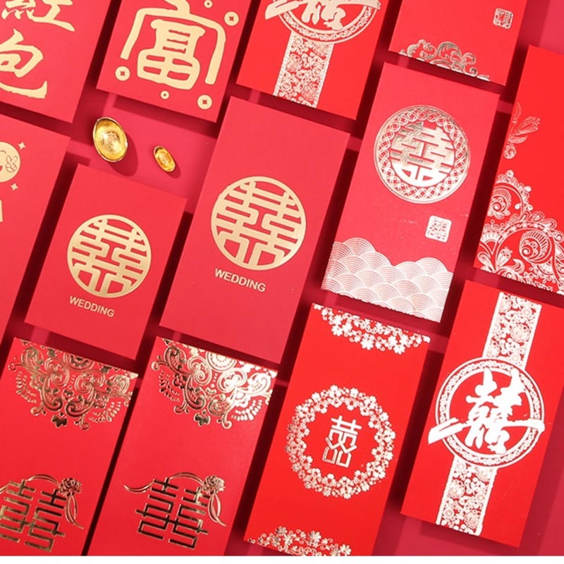 30-120pcs Red Packet Wedding Angpao Wedding Big Small Mini Large Angpow ...