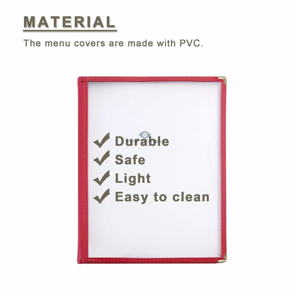 4 Pages 8 Faces A4 Transparent Menu Covers Restaurant Menu Folder Menu ...