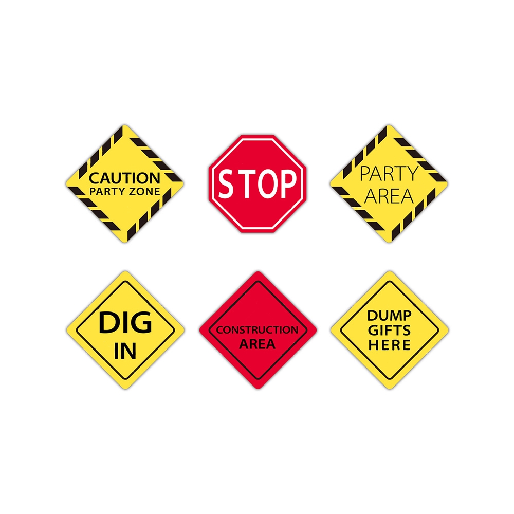 Construction Zone Party Signs