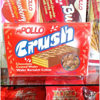 Apollo Crush Chocolate Coated Wafer 312g | Shopee Philippines