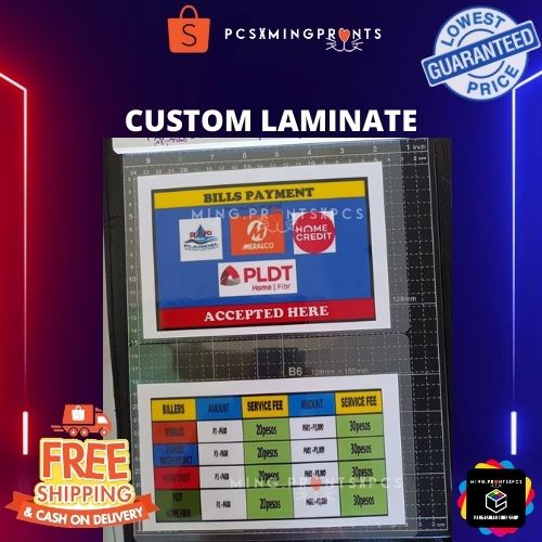 CUSTOMIZED LAMINATION GCASH QR CODE / OWN LAYOUT | Shopee Philippines
