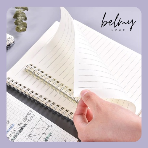 A5 A6 B5 Minimalist Notebook Spring Binder Horizontal Type Lined Muji ...