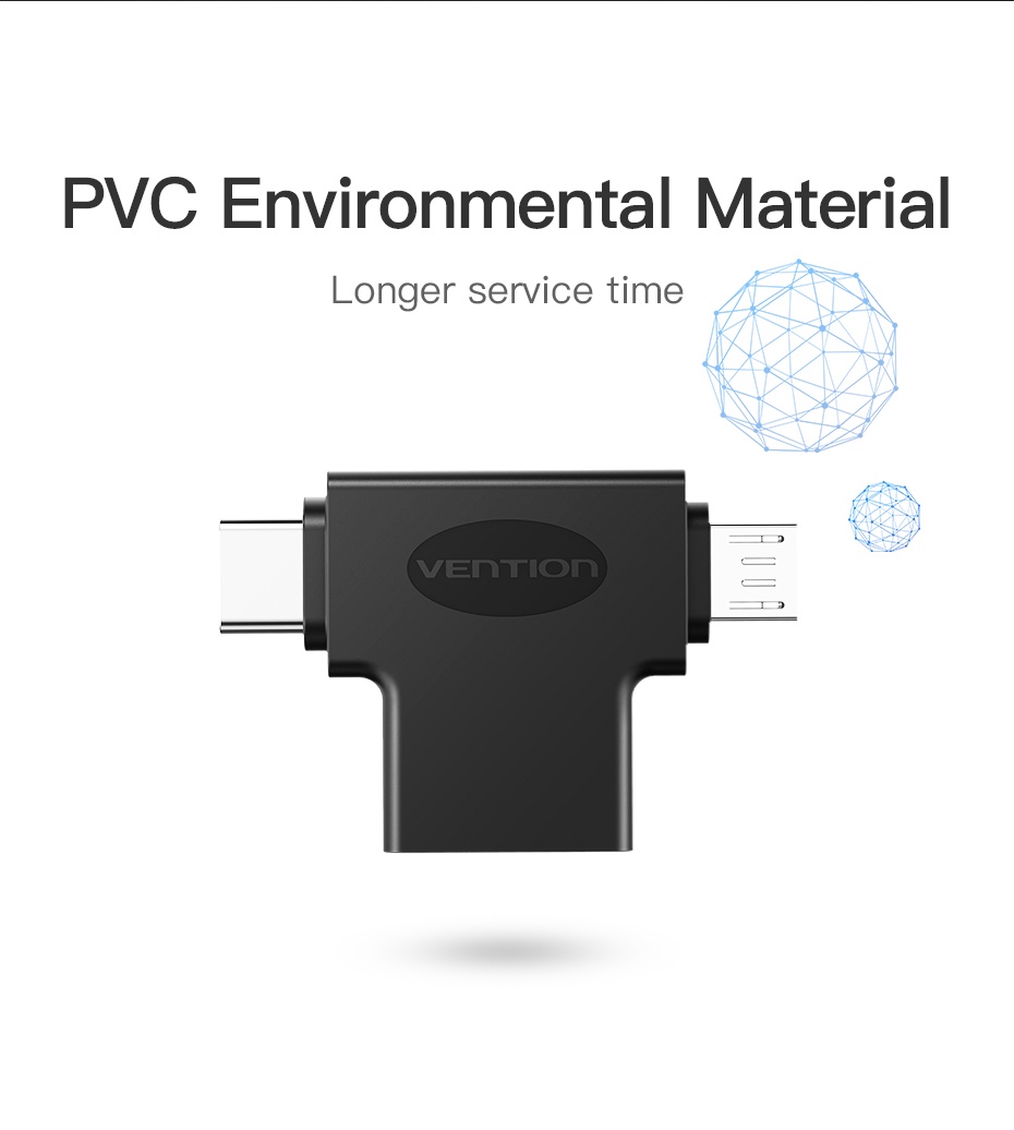 Vention Type-C To Usb 3.0 Adapter Micro 2 In 1 Otg Cable For Keyboard ...