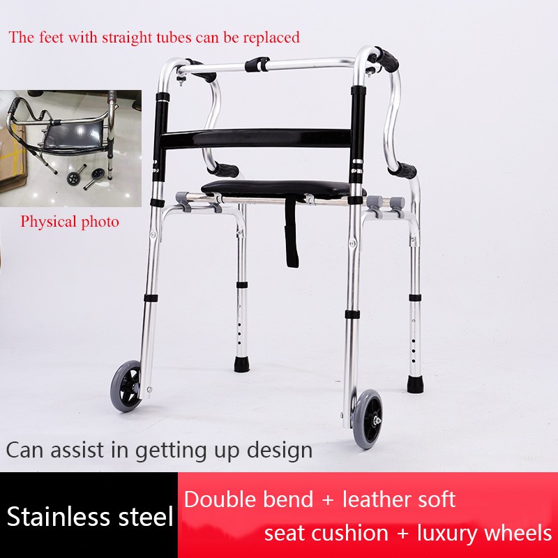Adult walker Stainless steel walker crutch cane stick tungkodthe for ...