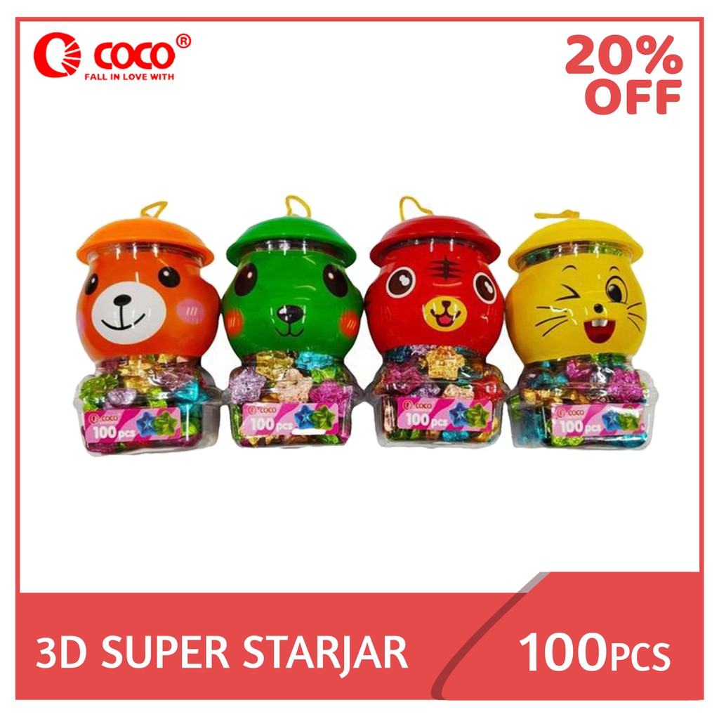 COCO Chocolate 3D Super Star Jar | Shopee Philippines