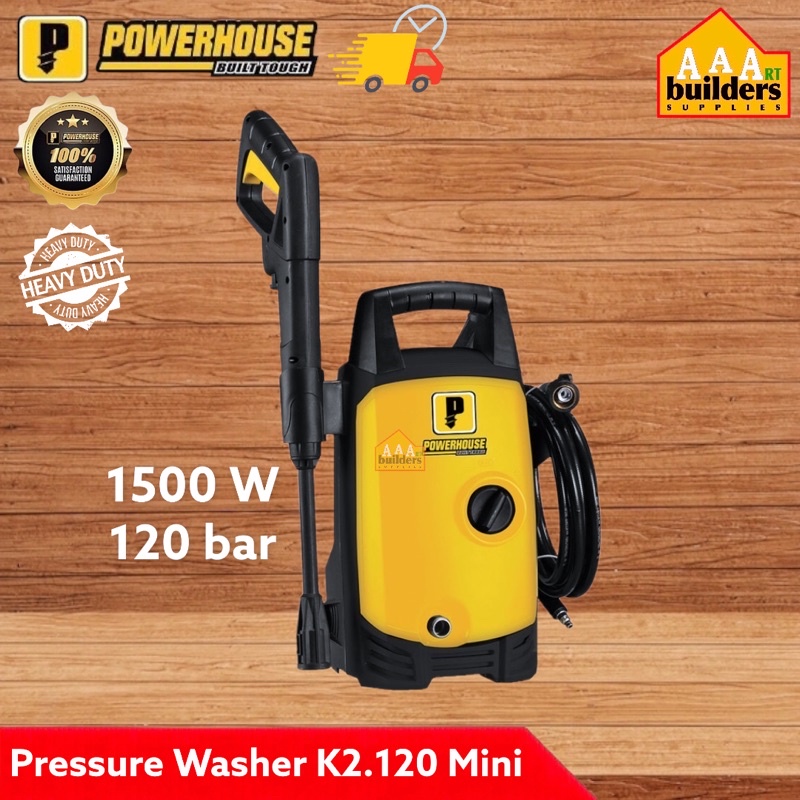 Powerhouse Pressure Washer K2.120 Mini 120bar 1500w | Shopee Philippines