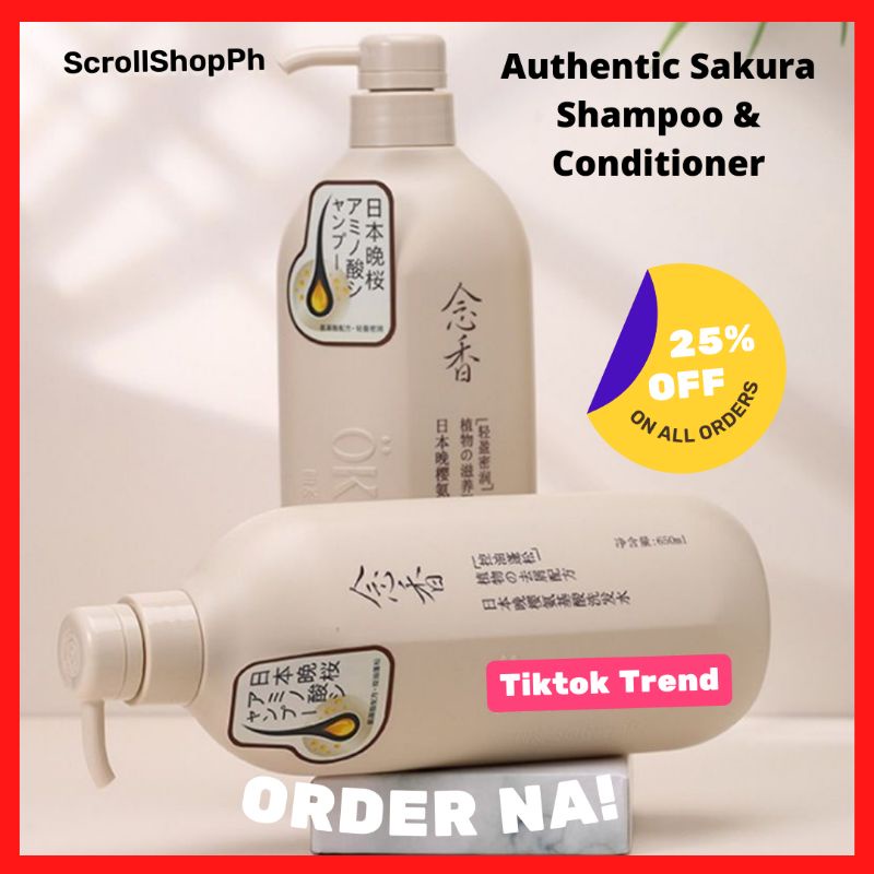 Sakura Shampoo Japanes Trending Japanese Shampoo and Conditioner ...