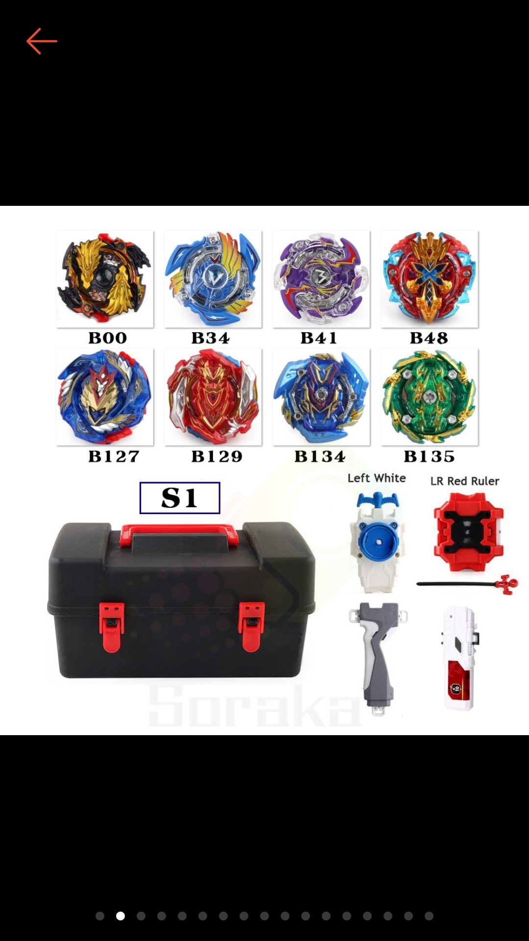 Eygool Store Beyblade Burst Toy Set With Light Handle Launcher Beybalde Kid's Beyblade Toys Boy ...