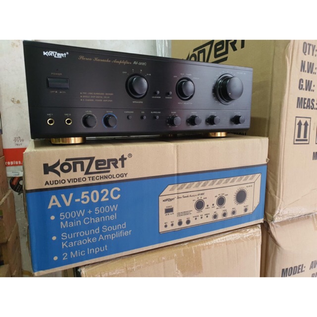 2020 Original Konzert AV-502C 500W X 2 Amplifier AV502C | Shopee Philippines