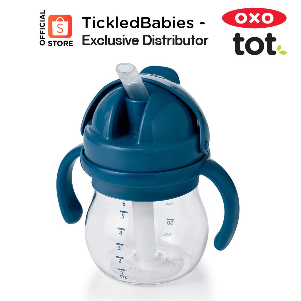 OXO Tot Grow Sippy Straw Cup w/ Handles - 6 oz ( oxotot baby infant ...