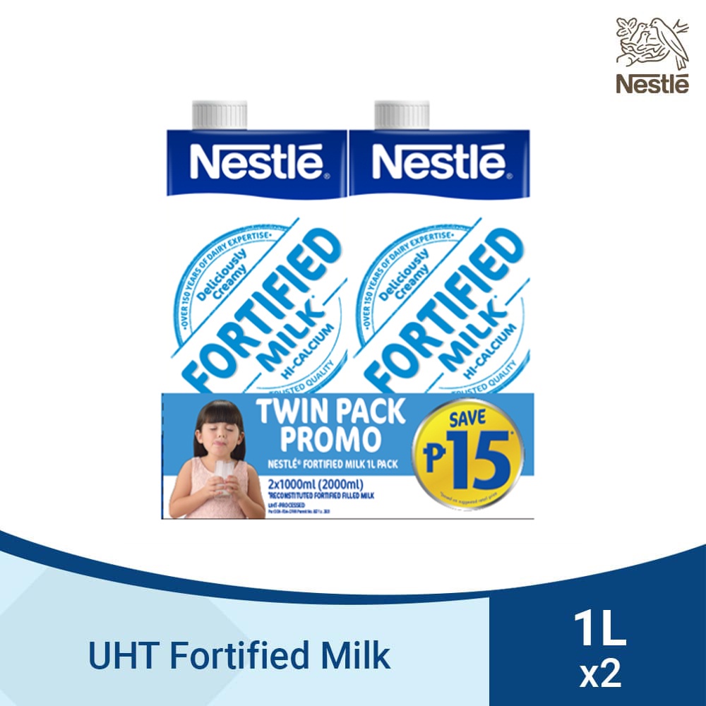 NESTLE Fortified Milk 1L Hi-Calcium - Buy 2 Save 15 Pesos | Shopee ...
