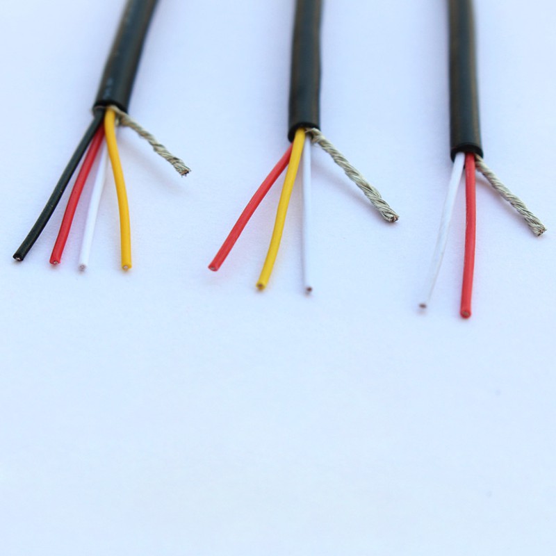 100Meters UL2547 Signal Shielded Cable 28AWG 4Cores PVC Insulated Tinned Copper Cable Multicores ...