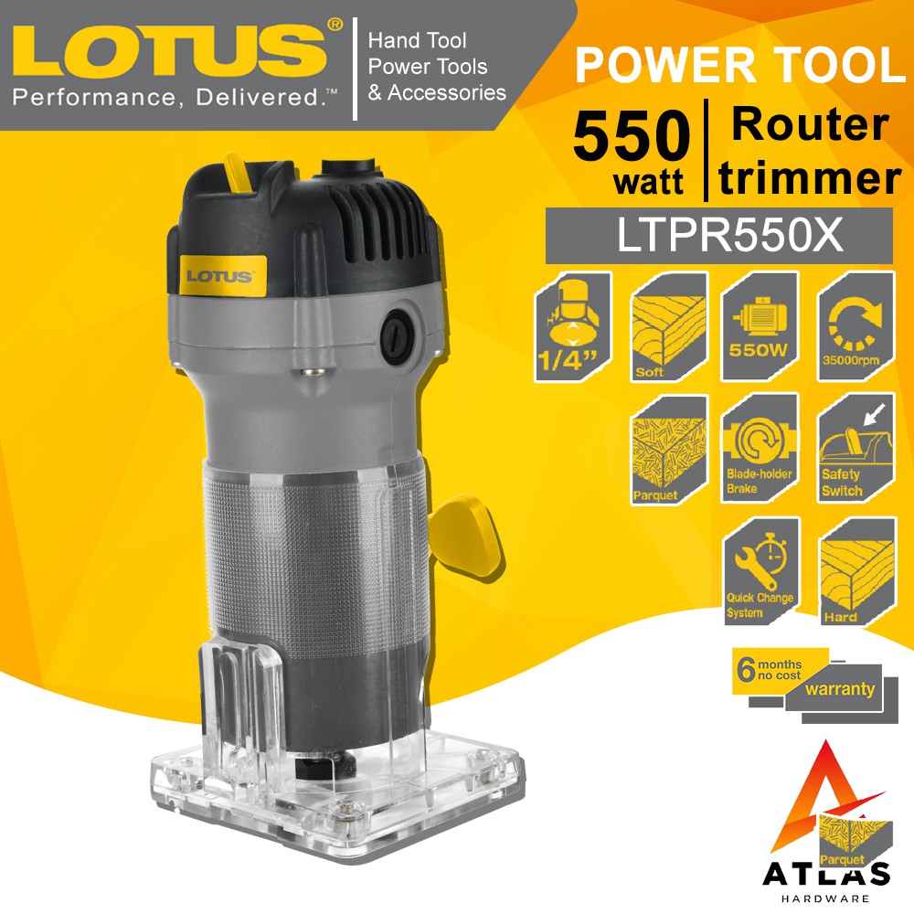 Lotus Palm Router/ Trimmer 550W LTPR550X 1/4 | Shopee Philippines