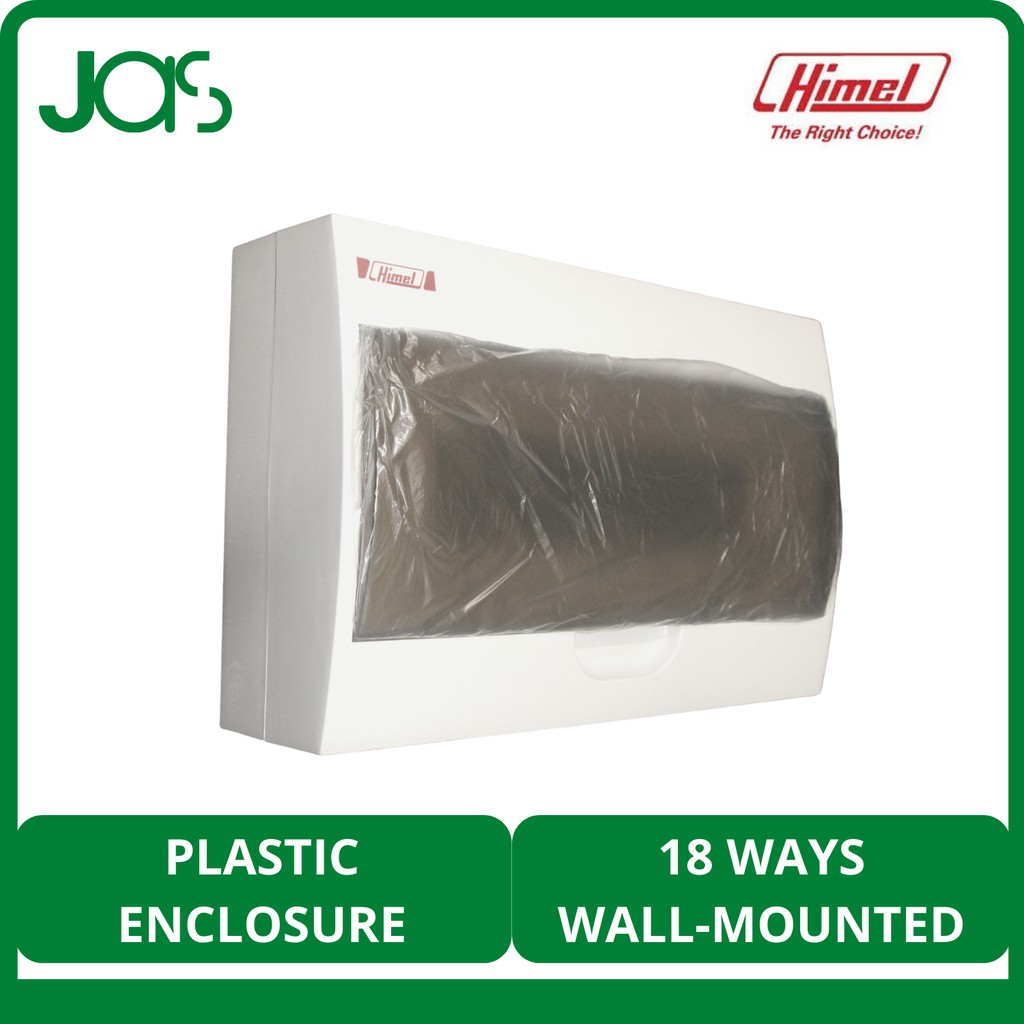 18 WAYS HIMEL PLASTIC ENCLOSURE DISTRIBUTION BOX WITH COMBINATION ...