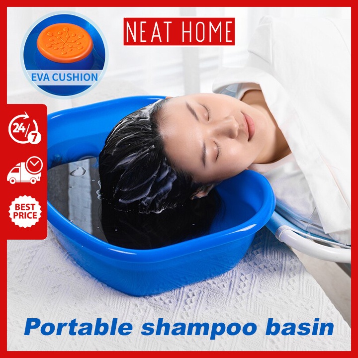 Shampoo Sink Hair Bed Hairdresser Washbasin Plastic Basin With Drain ...