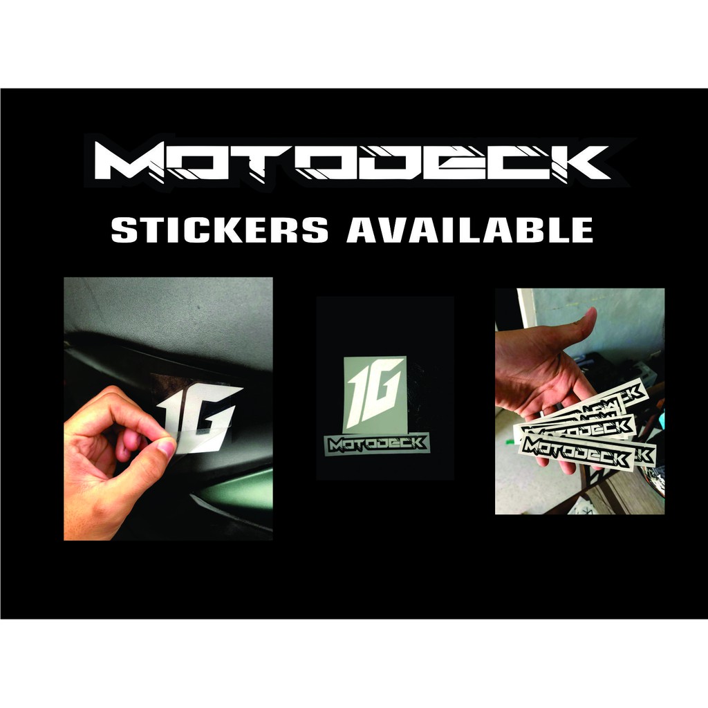 MOTODECK 1G INSPIRED MOTORCYCLE STICKERS | Shopee Philippines