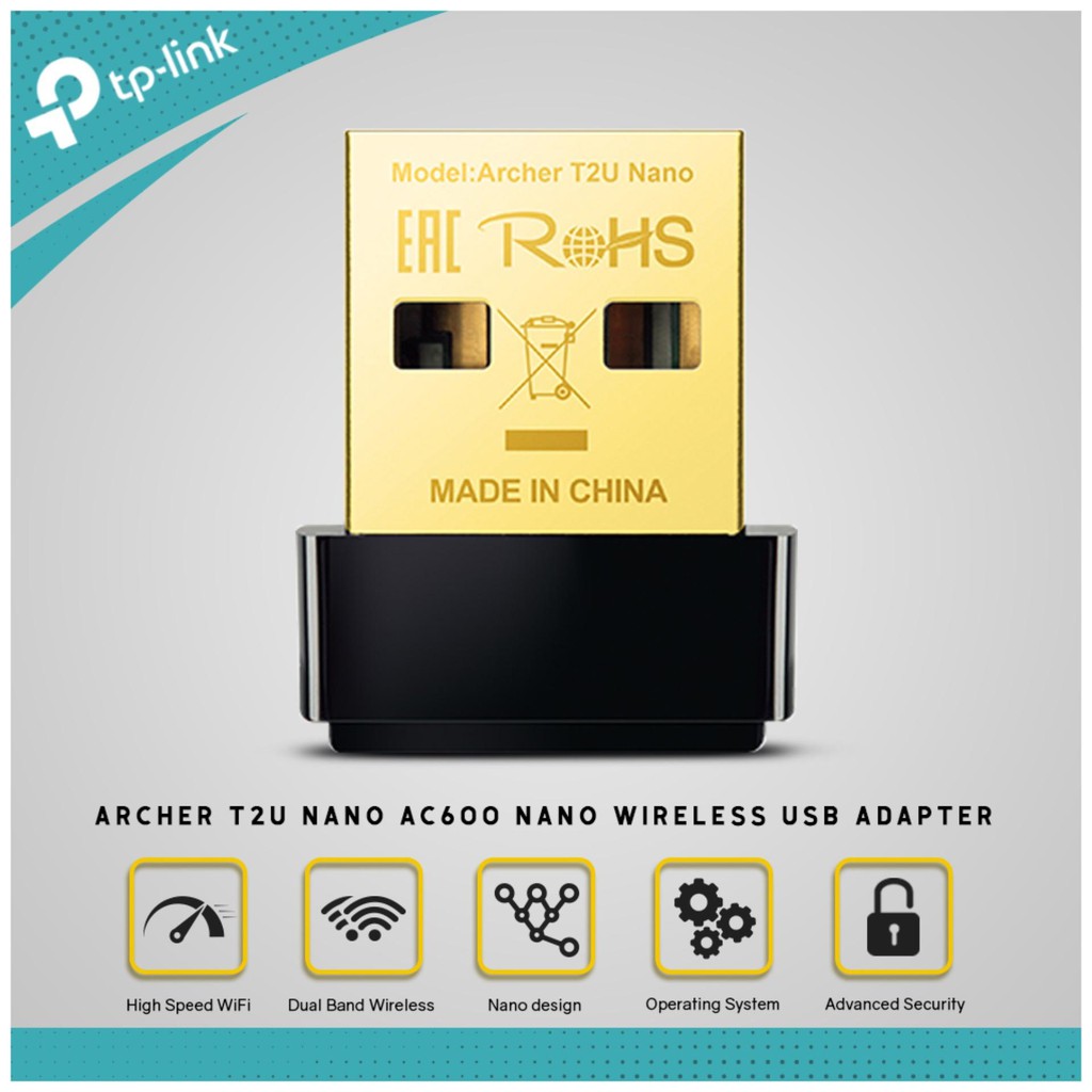 TP-Link Archer T2U Nano AC600 Nano Wireless USB Adapter | Shopee ...