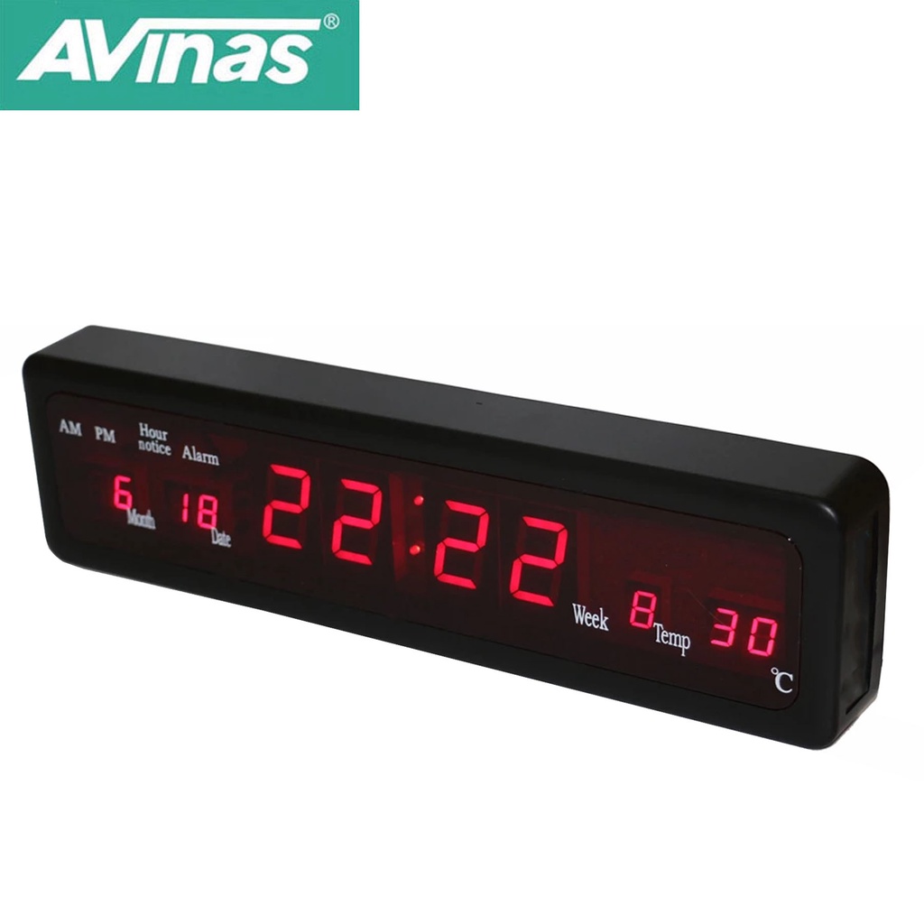 Caixing CX-808 Electronic LED Digital Clock (Black) | Shopee Philippines