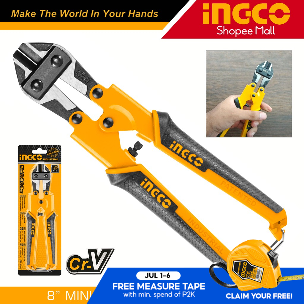 Ingco HMBC0808 8" Mini Bolt Cutter / Wire Mesh Cutter _H | Shopee ...