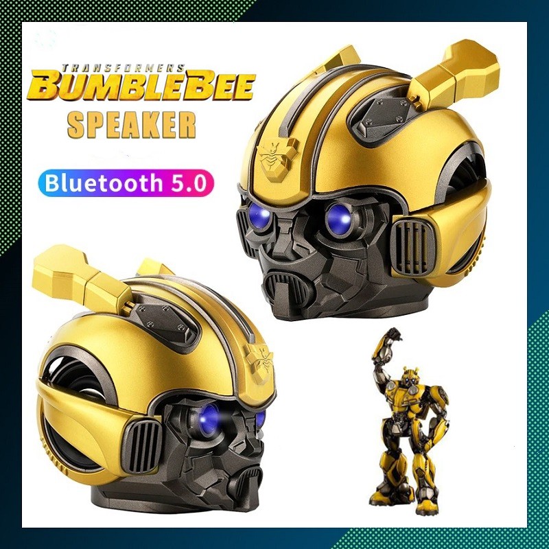 Bumblebee Portable Bluetooth Speaker Wireless Subwoofer Speakers with FM Radio USB MP3 TF LED ...