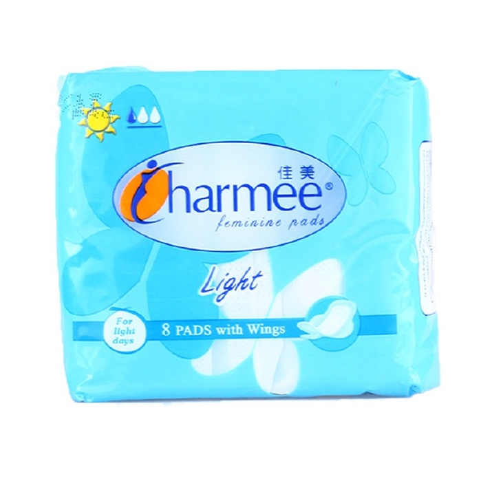 Charmee Sanitary Napkin Light with Wings 8's | Shopee Philippines