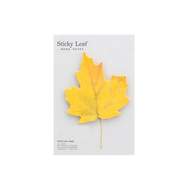 Appree Sticky Leaf Regular in Maple Yellow (Small) (Memo Notes ...